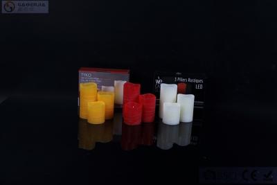 Cina Cera reale piccole candele della luna, candele senza fiamma tremule gialle del LED in vendita