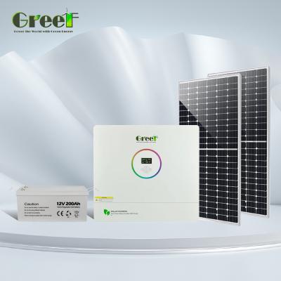 China 5KW 10kw On Grid Off Grid Solar Energy System With Storage Battery For Home Use for sale