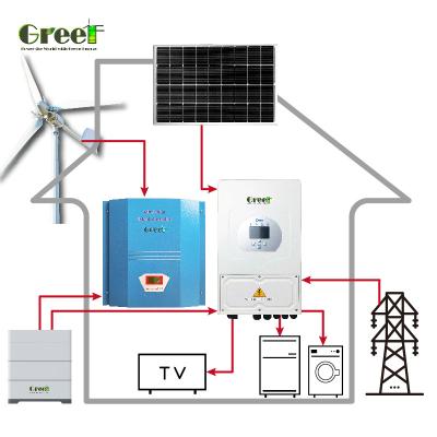 Remote Control Hybrid Solar System for 230vac single-phase Output Voltage and