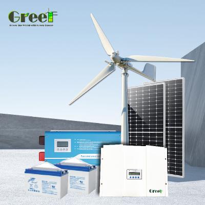 China Up Wind Yawing Pitch Control Wind Turbine With Three Phase Permanent AC Magnet Generator 5KW High Power Generation Efficiency for sale