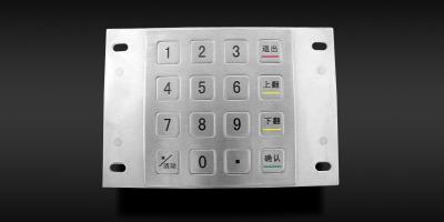 Cina Tastiera Vandalproof del metallo dell'acciaio inossidabile IP65 del chiosco del controllo di accesso con 16 chiavi in vendita