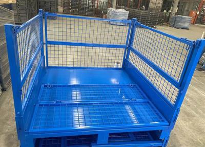 中国 倉庫の低い台持ち上がる鋼鉄網のための折りたたみパレットおり 販売のため