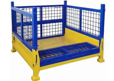 Cina Gas Storage Steel Stillage Pallet Cage Powder Coated Finish for Warehouse in vendita