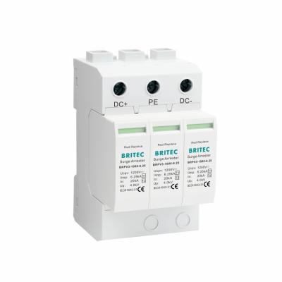 China BRPV3-1000-6.25 DC Surge Protection Device 1000V 40kA PV Solar SPD solar surge protection device for sale