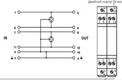 China RS-485 BRPI-06 Signalüberspannungshalter Industrie-Telekommunikationsleitung Datennetze Überspannungsschutz zu verkaufen