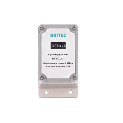 China OEM BR-SC02E 0~999999 Events Lighting Strike Counter Device 5kA-150kA for sale