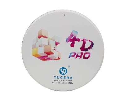 Cina 4D ML-zirconio YUCERA Cad Cam Disc Laboratorio Odontotecnico Trasparenza 57% Materiali Dentali CAD/CAM Dischi Vuoti Protesi Dentarie in vendita