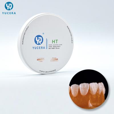 중국 98x25mm 1200MPA HT 40% 투명한 치아 산화 지르코늄 블록 판매용