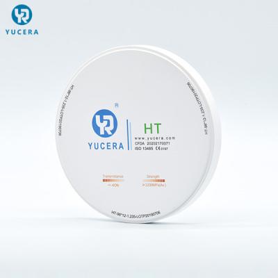 Κίνα Λευκό 98mm 1200HV YUCERA 1200 οδοντικός Zirconia φραγμός MPA προς πώληση