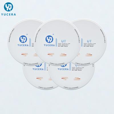 중국 800 MPa 49% 투명한 1350HV 치아 산화 지르코늄 공백 판매용
