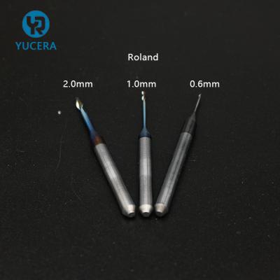 중국 Roland DWX 50 치과용 다이아몬드 밀링 버 0.3mm 0.6mm 1.0mm 2.0mm 판매용