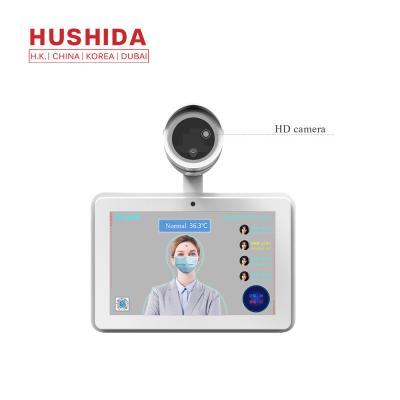 Cina Dispositivo a 10,1 pollici di temperatura del contatto del corpo umano di riconoscimento di fronte di HUSHIDA non in vendita