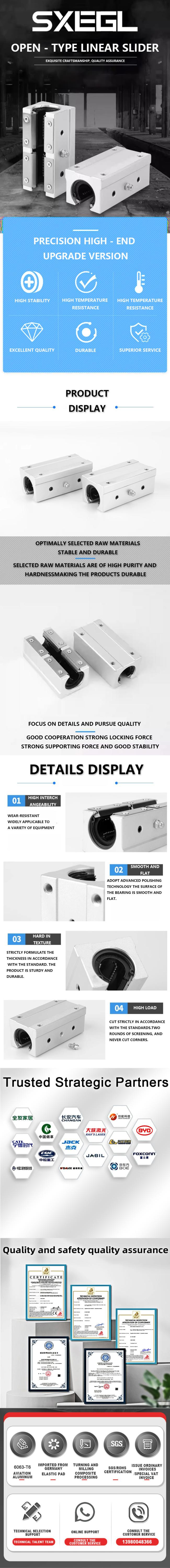 Round Linear Bearing Slide Unit - Close-up view