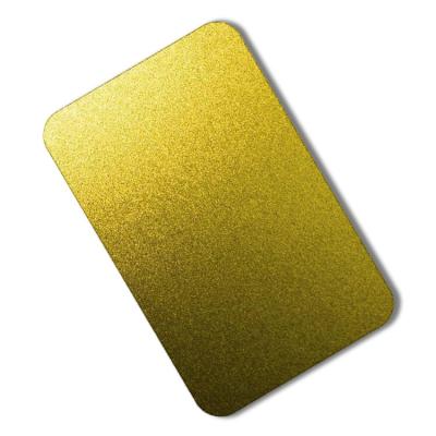 Cina Specchio PVD 1,2 x 1219 x 2438mm dell'oro dello strato fatto saltare 304 perle di acciaio inossidabile in vendita