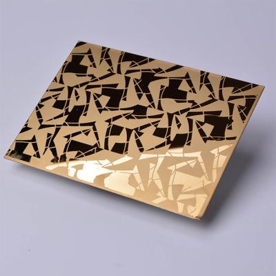 Cina gli strati decorativi di acciaio inossidabile di 6k 8k hanno inciso 430 lamine di metallo decorative 0.5mm in vendita