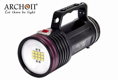 Cina Sottomarino della luce di immersione subacquea dello scuba LED della lega di alluminio di 6500 lumi 200 metri in vendita