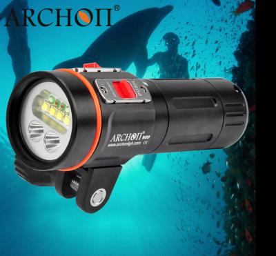 Cina Supporto bianco della testa della palla della luce di immersione subacquea del video della torcia 32650 dello scuba fino ad un massimo di 100M in vendita