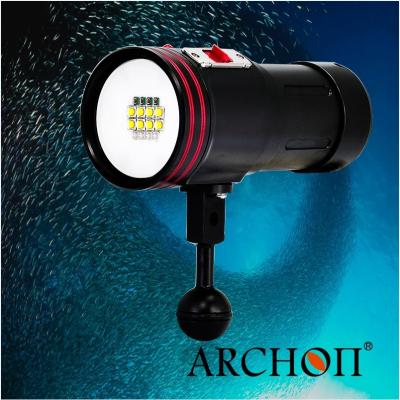 Cina Lume ricaricabile multifunzionale W42VR della torcia elettrica 5200 di immersione subacquea luce UV rossa/porpora/ in vendita
