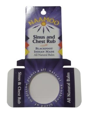 China Custom Printed Cream Packaging Box With Hanging Hole And Clear Window | Color Paper Display Boxes Wholesale for sale