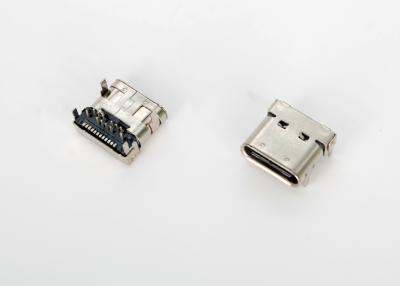 China SMT / DIP Type 24 Pin USB Type C Connector Copper Alloy Contacts Long Lifetime, HULYN for sale
