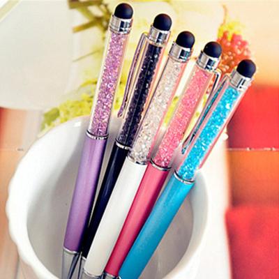 Cina Ricarica a cristallo creativa del Touch Pen dello stilo 0,7 millimetri con il logo di seta di stampa in vendita