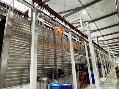 China Stainless Steel Industrial Automated Chemical Cleaning Line PLC Control System And Emergency Stop for sale