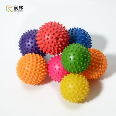 Cina Palla a 3 pollici di massaggio di yoga del PVC, palle appuntite di Pilates di culturismo in vendita