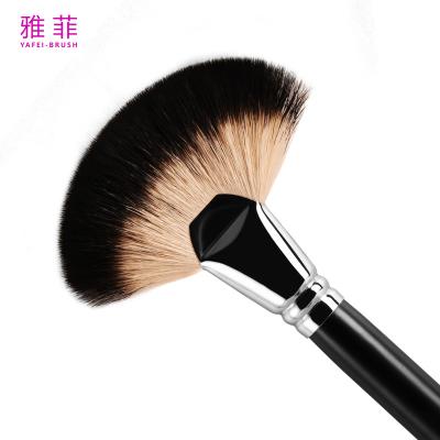 중국 A14 전문 동물 털 메이크업 브러쉬 뷰티 싱글 빅 팬 파우더 브러쉬 판매용