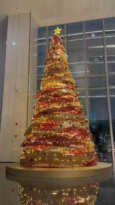 China Christmas Decoration: Illuminated Christmas Tree Display for Festive Plazas, Hotels, Malls and Stores - Stainless Steel Frame Structure for sale