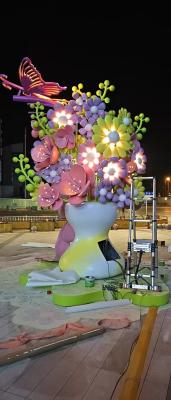 Κίνα Προσαρμόσιμα Φωτεινά Γλυπτά Λουλουδιών για Δημόσιους Χώρους προς πώληση