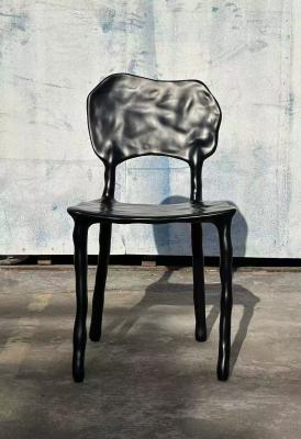 China Clay-style Chair, Fiberglass-reinforced Plastic (FRP), Nordic Designer Style, Modern Minimalist Negotiation Chair, Backrest Vanity Chair, Café Office Stool for sale