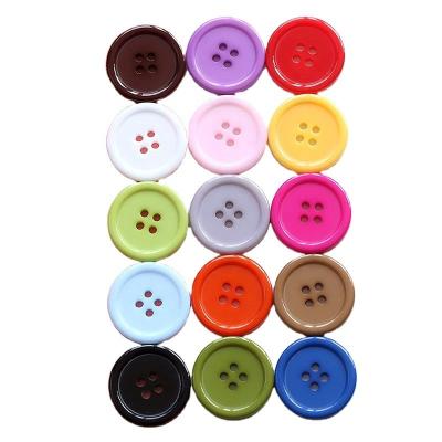 China Wholesale Custom Colorful 4 holes Wooden Round Buttons For Clothing  Shirt for sale