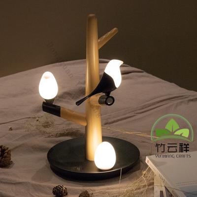China Wooden branches of the lamp with bird Bedroom Living Room Bedside Led for sale