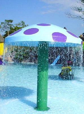 Cina Piccole fontane a fungo in fibra di vetro per macchine da divertimento per bambini in vendita