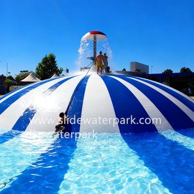 China Water Park Children Pool Inflatable Bounce Ball With Mushroom Waterfall for sale