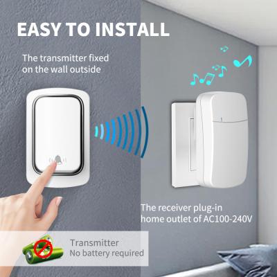 Κίνα Βούλωμα Tuya τηλεοπτικό Doorbell της αμερικανικής ΕΕ UK μόνο - τροφοδοτημένο αδιάβροχο κουδούνι πορτών 150M προς πώληση
