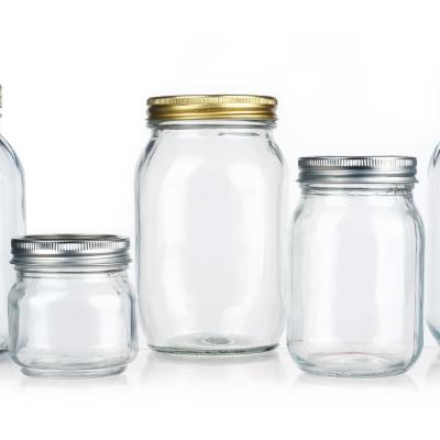 Κίνα ODM Κονσερβοποιημένα γυάλινα δοχεία Mason 300ml 500 Ml 1000ml με μεταλλικό καπάκι προς πώληση