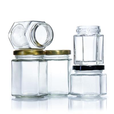 Κίνα Προσαρμοσμένο οικιακό αποθήκευση Pickle γυαλί κονσερβοποιημένο βάζο εξαγωνική κατάψυξη γυαλί βάζο για την κουζίνα προς πώληση