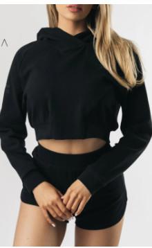 Cina Cima del raccolto della manica di Team Hoodies Raglan Oversized Long di sport del cotone in vendita