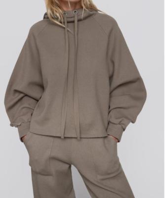 中国 サイズの女性の刺繍されたスエットシャツと綿のカーディガンのプルオーバーのセーターのパーカー 販売のため