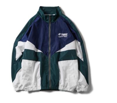 Cina Rivestimento di bombardiere della pista di sport di Autumn Street Color Stitching Women Hip Hop in vendita