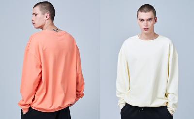 Cina Maglietta felpata del Crewneck degli uomini del collo di 400GSM 320GSM O irrestringibile in vendita