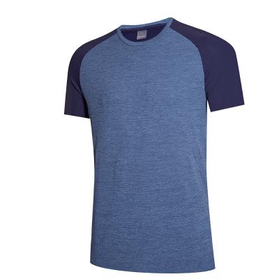 China Der Rundhalsausschnitt-des kurzen Ärmels schneller trocknender Sport-T-Shirt Männer Spitze, die lose Eignungs-Kleidung laufen lässt zu verkaufen