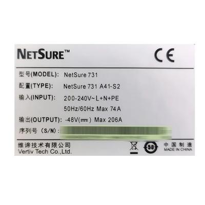 China Vertiv/Emerson Netsure 731 A41-s2 48V DC Power System zu verkaufen