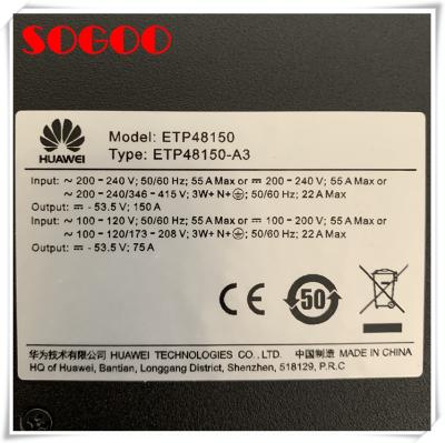 중국 Huawei ETP48150 Integrated Embedded Power System AC 48V 150A Rack-Mounted ETP48150-A3 subrack 판매용