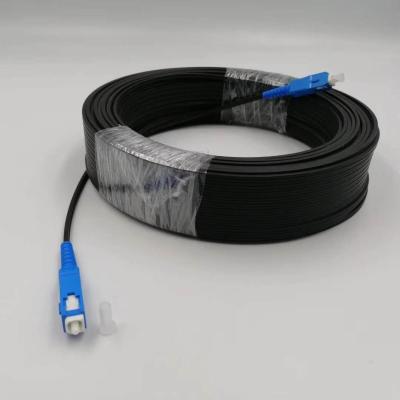 Cina SC/UPC-SC/UPC simplex SM G657A2 2*5mm 50M, LSZH black jacket FTTH Fiber Optical Patch Cord in vendita