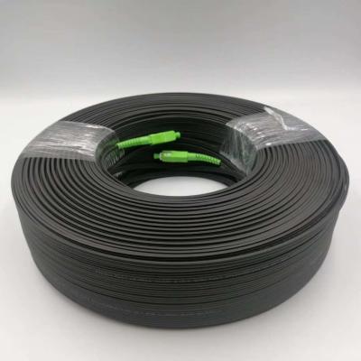 Cina SC/UPC-SC/UPC simplex SM G657A2 2*5mm 50M, LSZH black jacket FTTH Fiber Optical Patch Cord in vendita