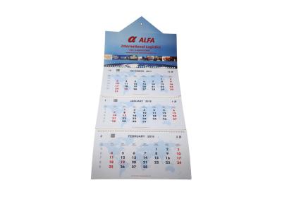 China De rekupereerbare Volledige Kalender van de Jaarmuur, de Muurkalender van Eco van de Matrijzenbesnoeiing Vriendschappelijke Hangende Te koop