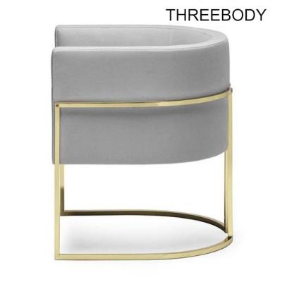 Chine Chaises de réception de bureau de cadre d'acier inoxydable, chaises confortables d'accent de chambre à coucher à vendre