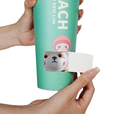 China Customized Printing Eco-friendly Disposable Fast Food Surprise Mysterious Blind Box Large Paper Coffee Blind Box Milk Tea Cup for sale